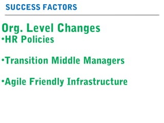 Agile Transformation: The Difference Between Success and Failure | PPT