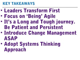 Agile Transformation: The Difference Between Success and Failure | PPT