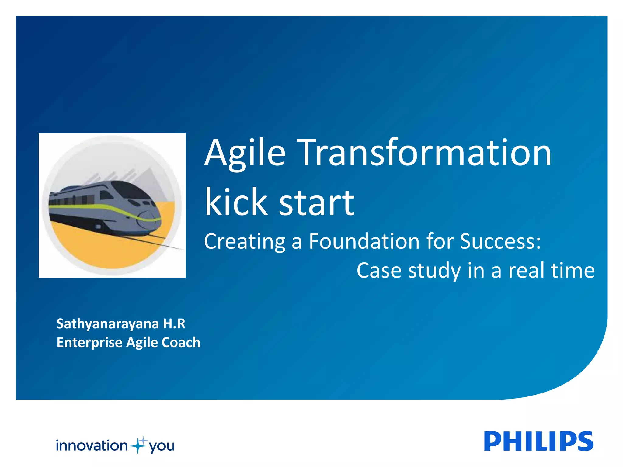 Agile transformation kick off presentation v 1.0 | PDF