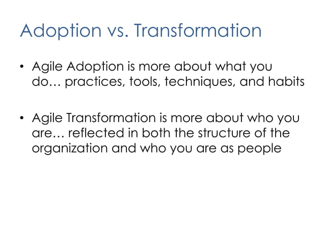 Exploring Agile Transformation And Scaling Patterns Ppt