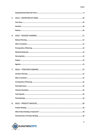 Agile tutorial | PDF