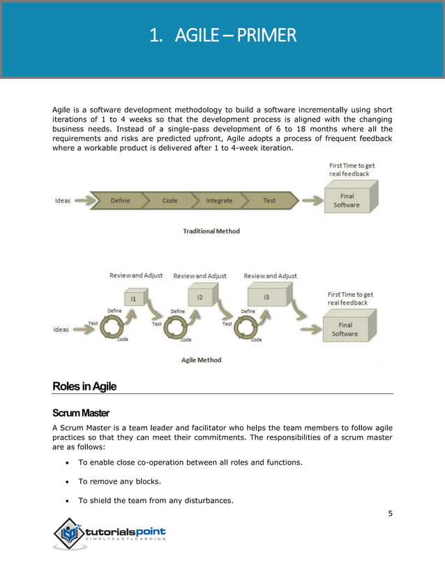 Agile tutorial | PDF