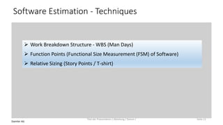Agile - User stories, Backlog Grooming & Relative Estimation | PPTX