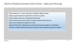Agile - User stories, Backlog Grooming & Relative Estimation | PPTX