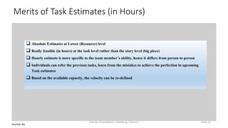 Agile - User stories, Backlog Grooming & Relative Estimation | PPTX