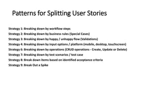 Agile - User stories, Backlog Grooming & Relative Estimation | PPTX
