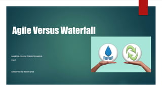 Agile versus waterfall | PPTX