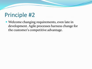 Agile Values, Principles and Practices | PPTX