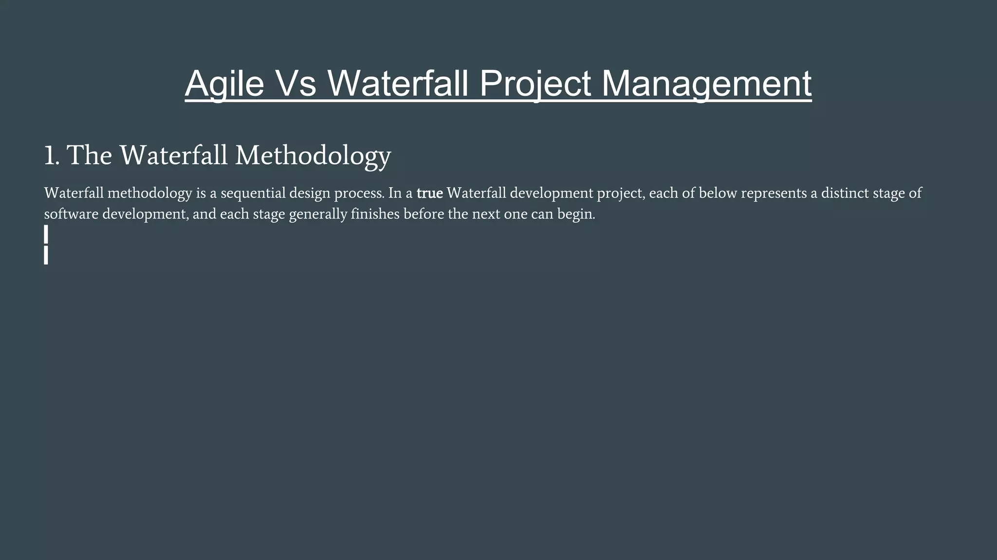 Agile vs Waterfall Project Management Presentation | PPTX