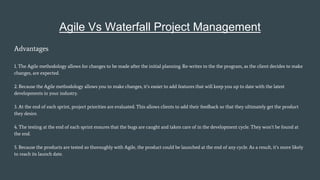 Agile vs Waterfall Project Management Presentation | PPTX