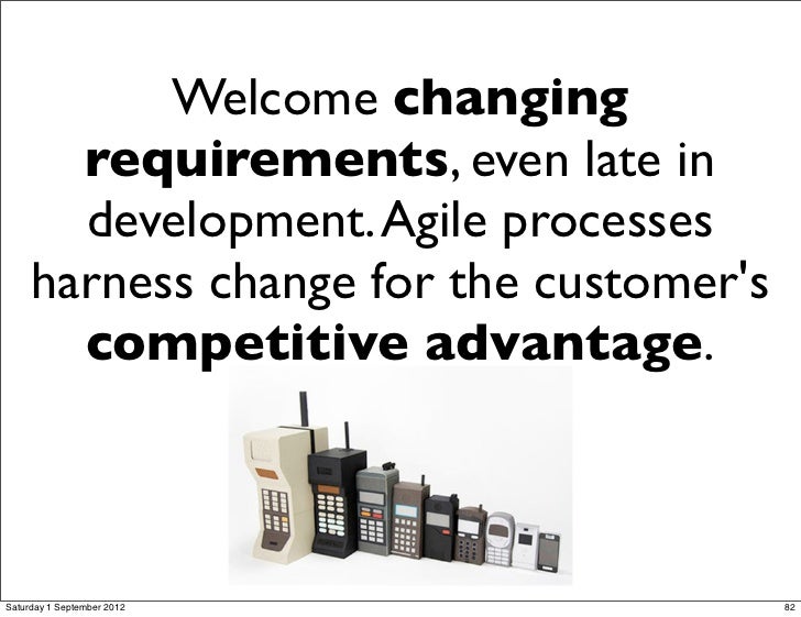 Welcome changing requirements, even late