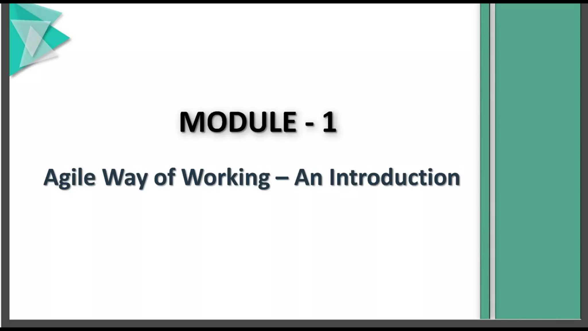 Agile way of working, manifesto, frame works, roles, way of working ...
