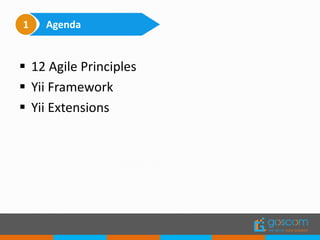 Agile web application development YII Framework | PPT