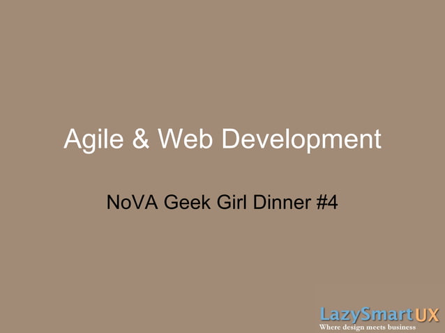 Agile And Web Development Ppt