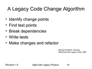 Agile with legacy product | PPT