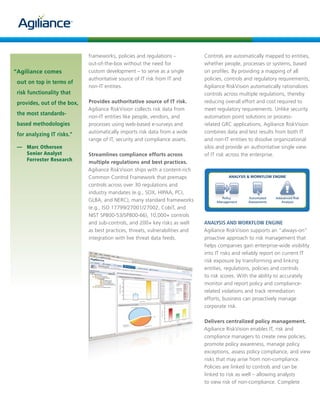 Agiliance Risk Vision | PDF