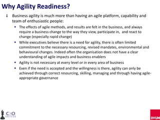 Customisable Agile readiness assessment | PPTX