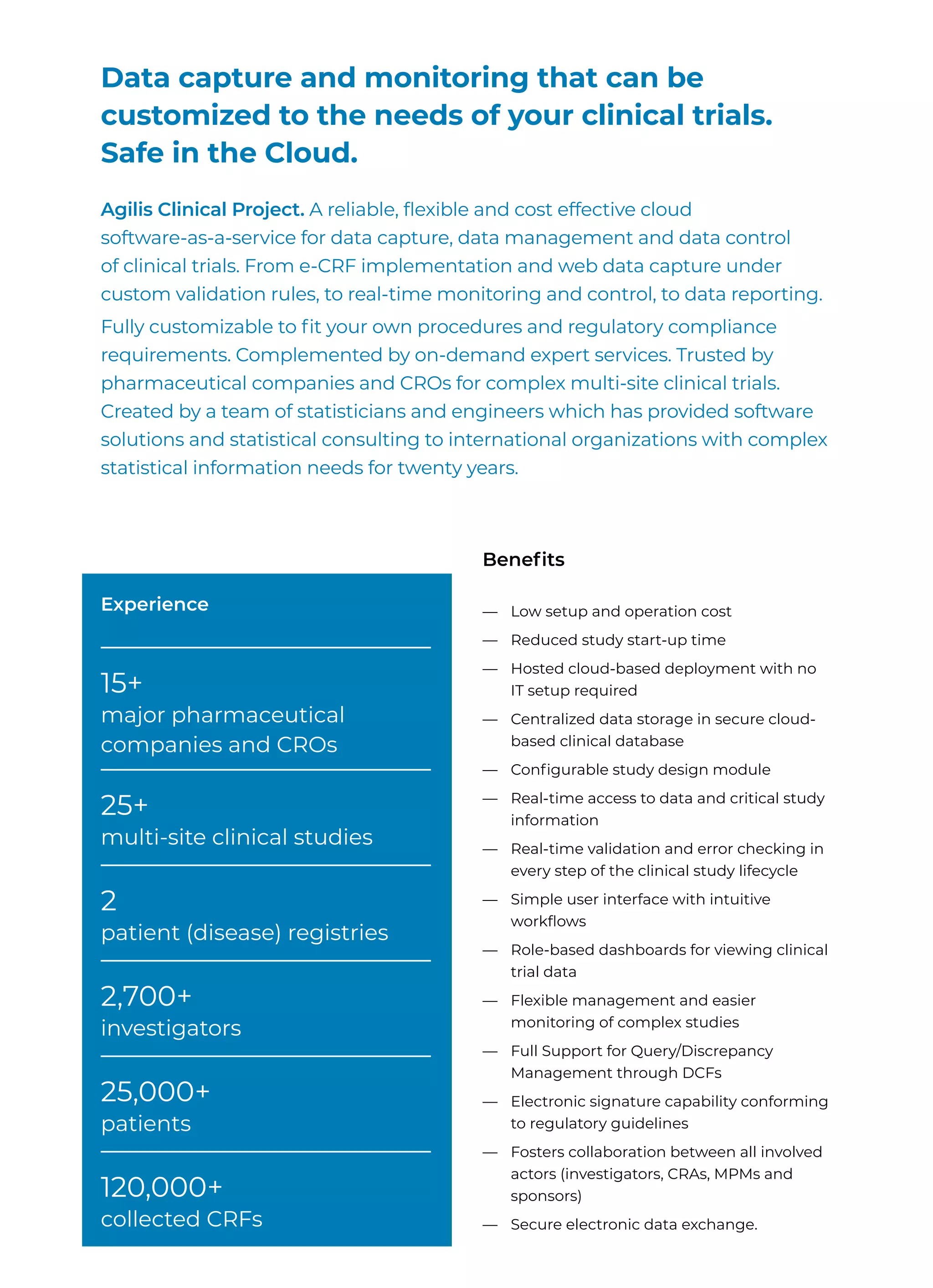 Agilis Clinical Project Brochure | PDF