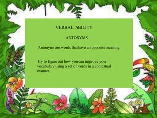 Antonyms Agility | PPTX