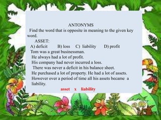 Antonyms Agility | PPT