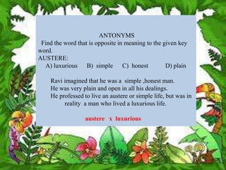 Antonyms Agility | PPTX