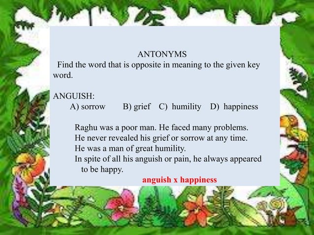 Antonyms Agility | PPT