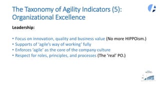 Hands-on Agile: The Agility Assessment Framework Workshop | PPT