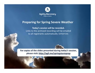 Preparing for Spring Severe Weather | PPT