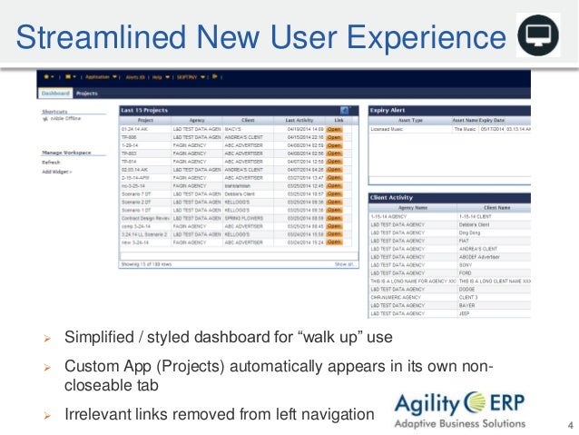Agility ERP custom desktop + mobile ui examples with the Openbravo pl…
