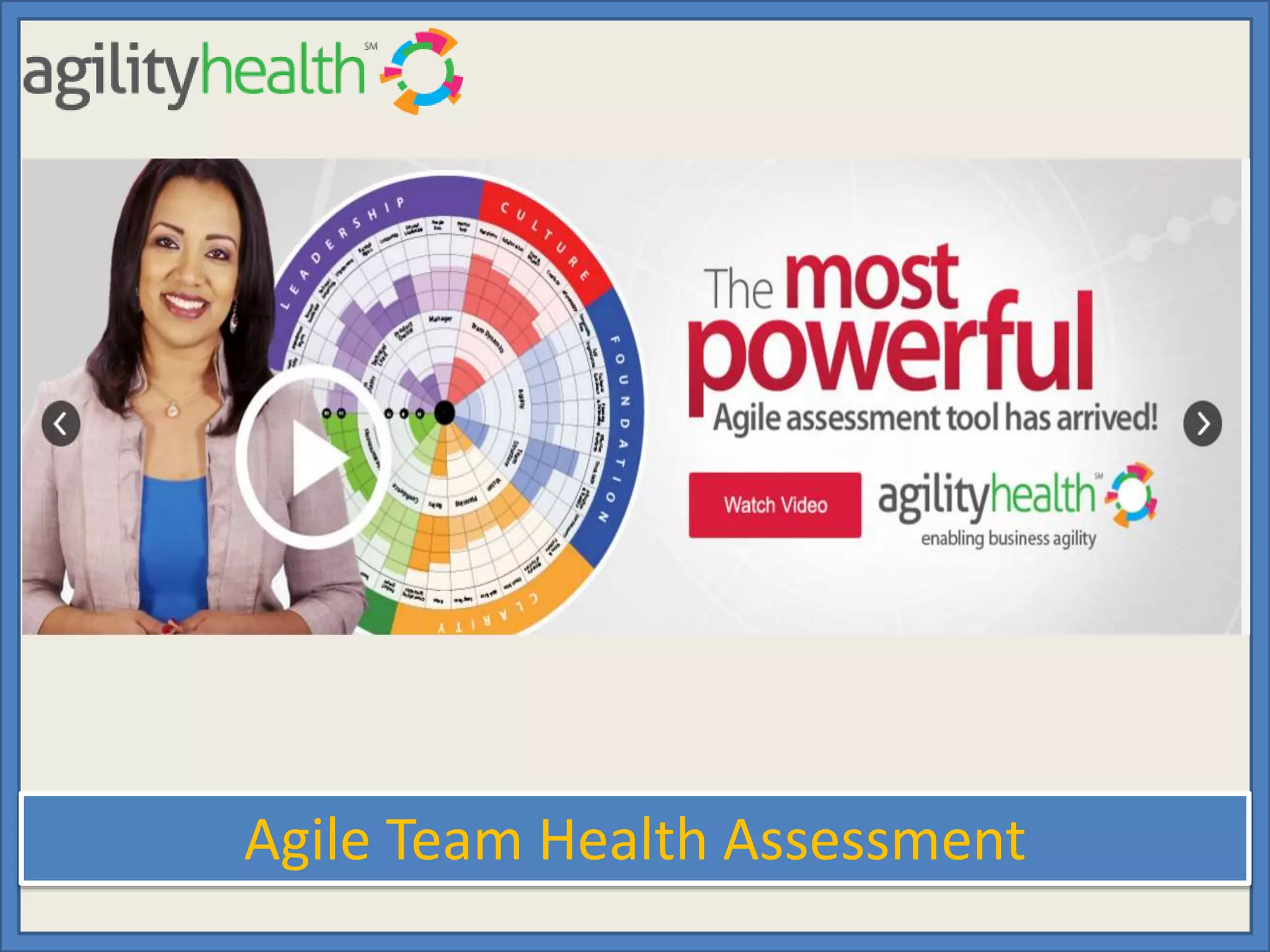 Agility health radar | PPTX