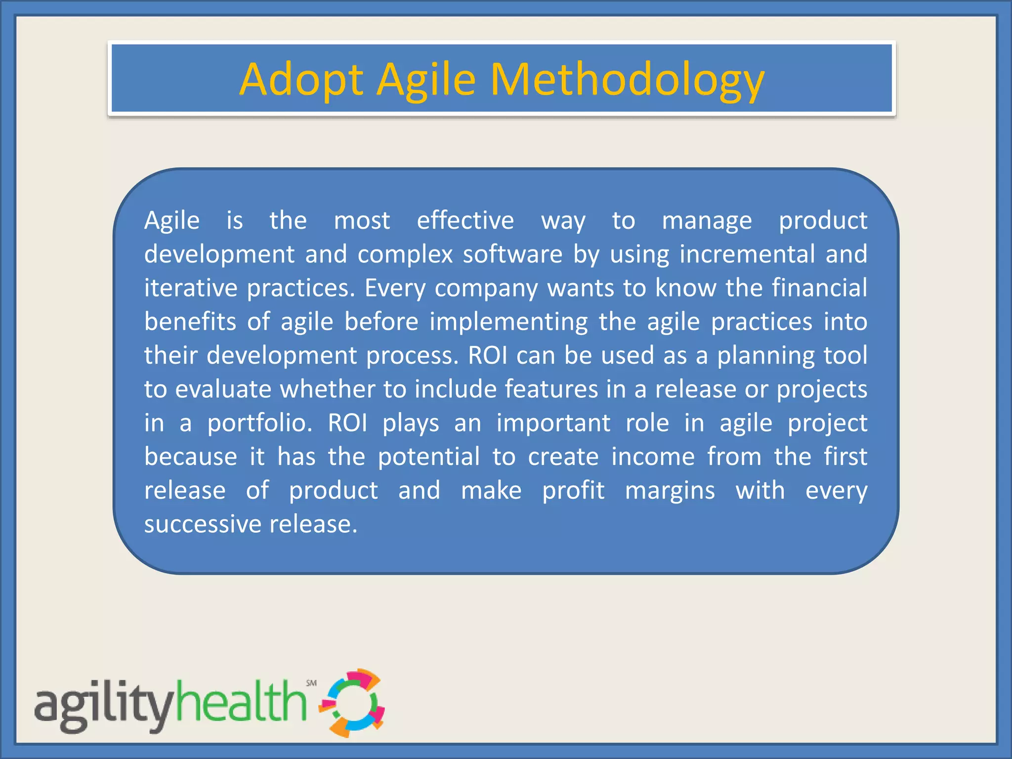 Agility health radar | PPTX