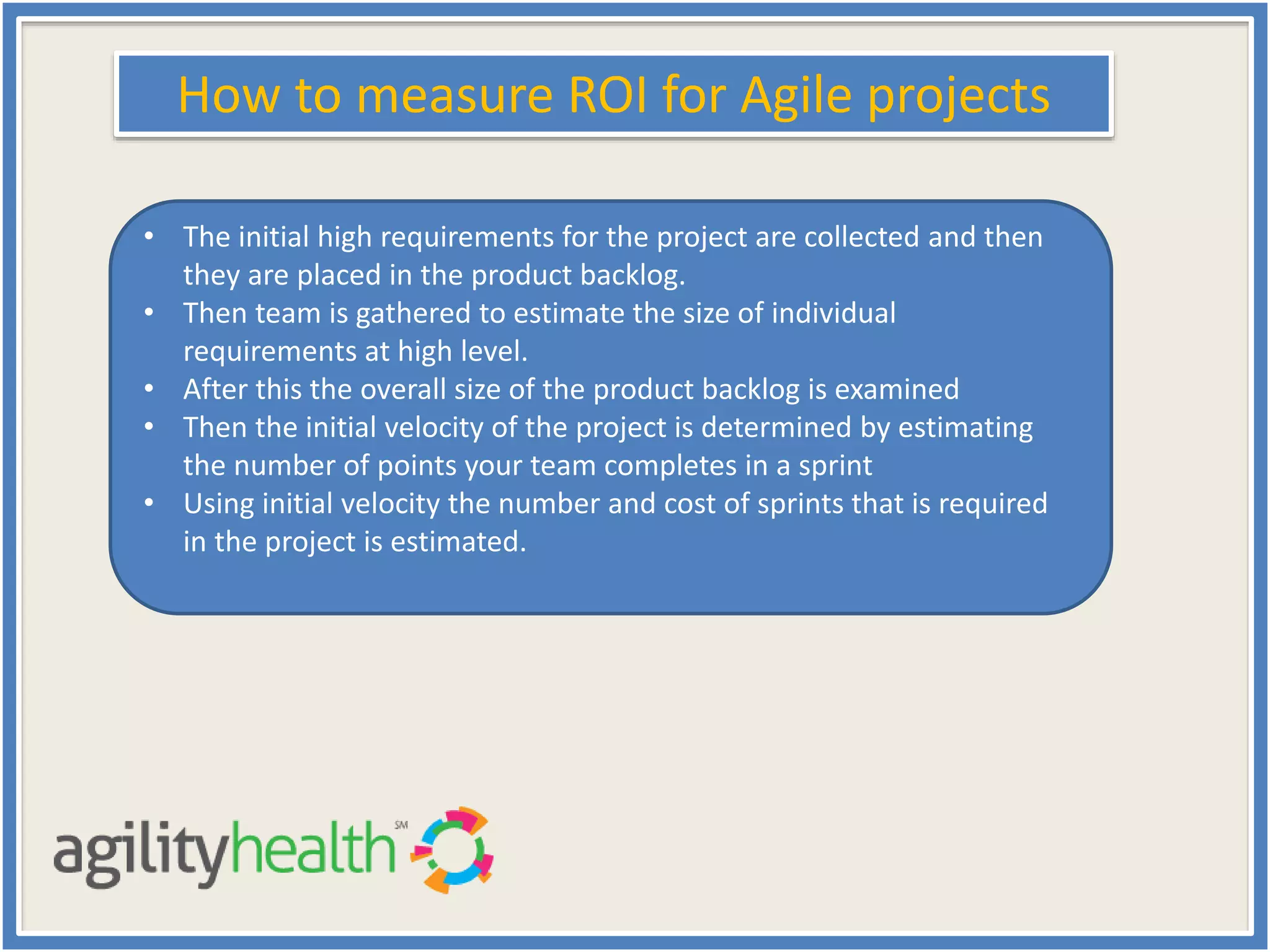 Agility health radar | PPTX