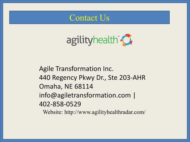 Agility health radar | PPT