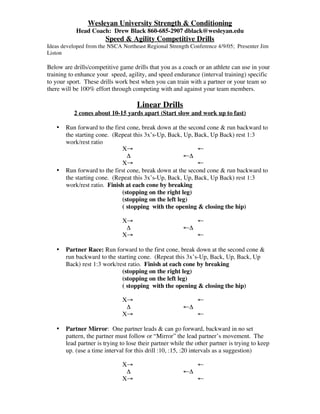 Agility Training Drills | PDF
