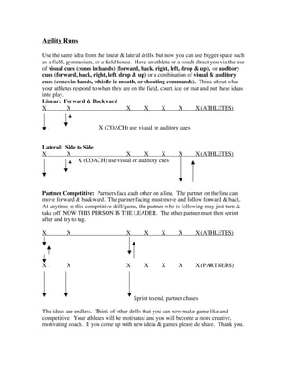 Agility Training Drills | PDF
