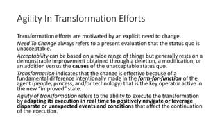 Agility, Transformation, and Scale demystified | PPT