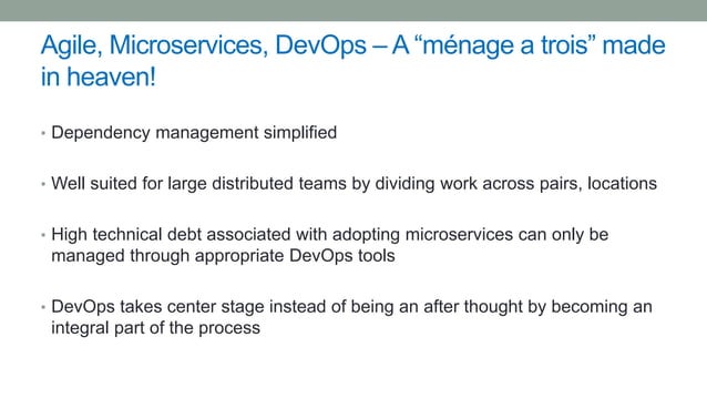 Agility With Microservices And Devops Ppt