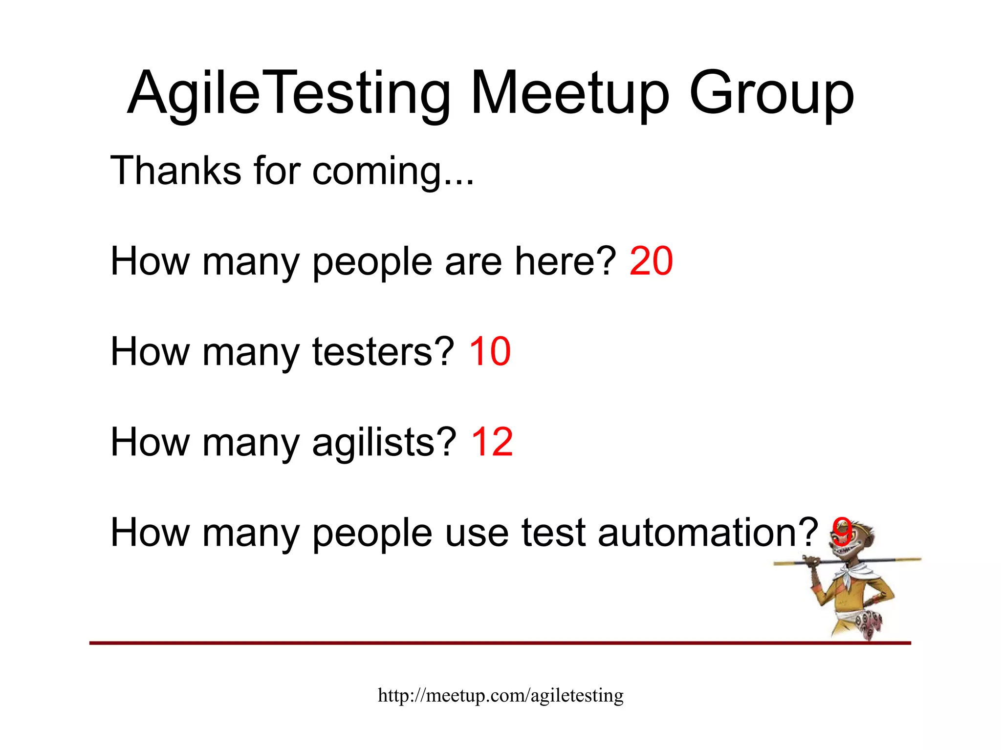 Agille Testing Meetup 1 | PPT