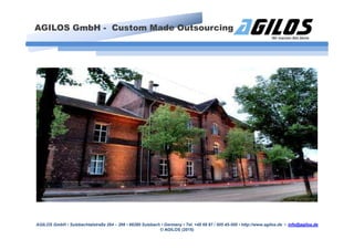 AGILOS GmbH - Custom Made SAP Outsourcing and Hosting | PDF ...