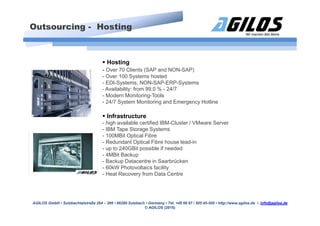 AGILOS GmbH - Custom Made SAP Outsourcing and Hosting | PDF ...