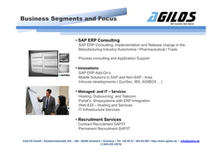 AGILOS GmbH - Custom Made SAP Outsourcing and Hosting | PDF ...