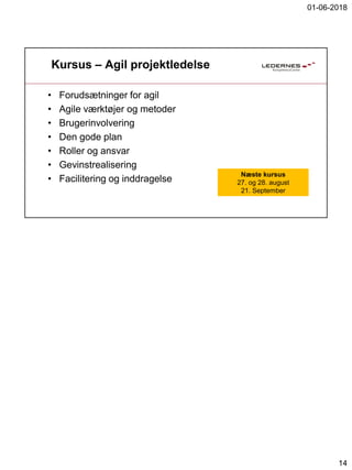 Agilprojektledelse 20180601 | PDF