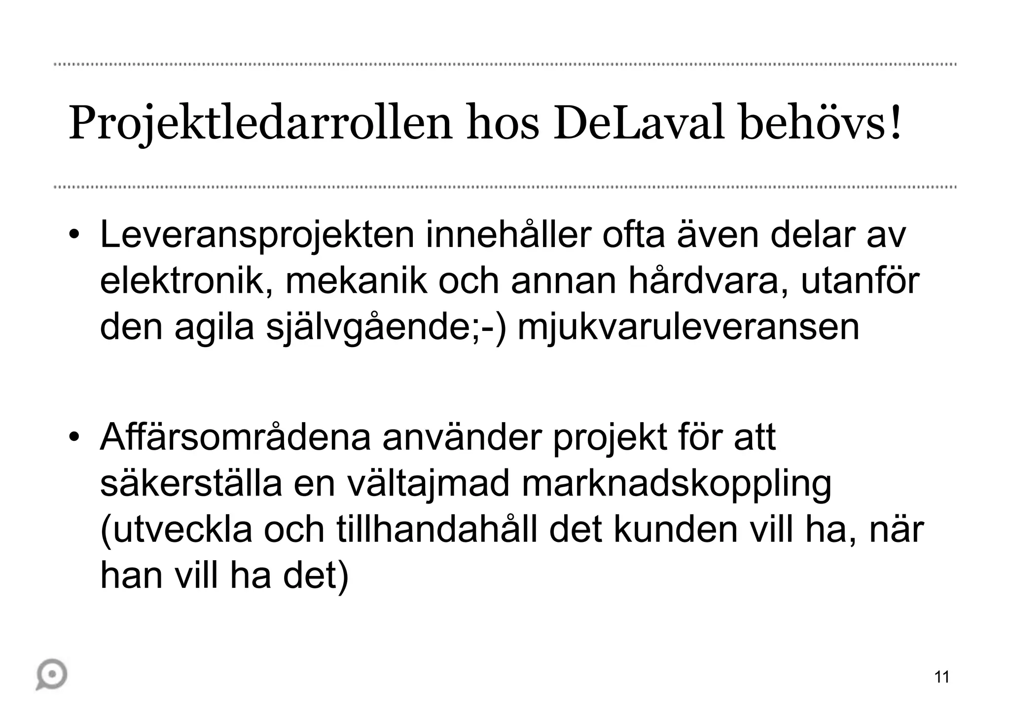 Agil projektledning de laval | PPTX | Business | Business and Finance