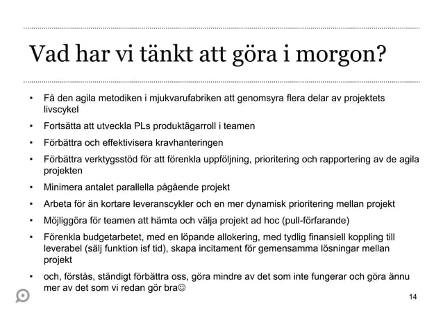 Agil projektledning de laval | PPTX | Business | Business and Finance