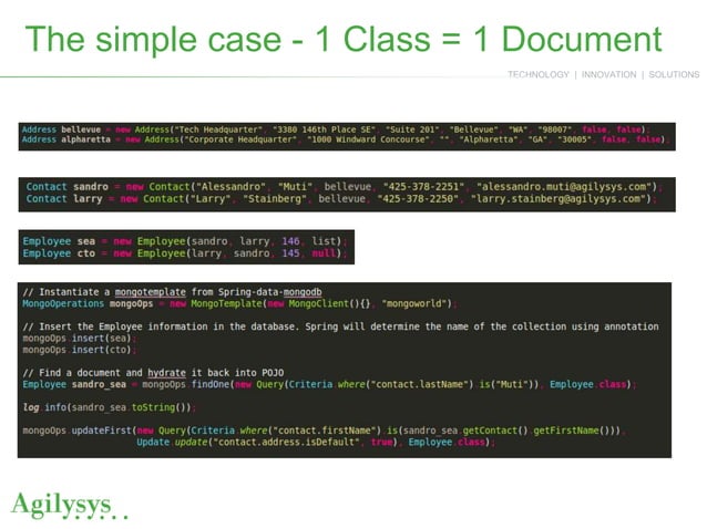 MongoDB at Agilysys: A Case Study | PPTX