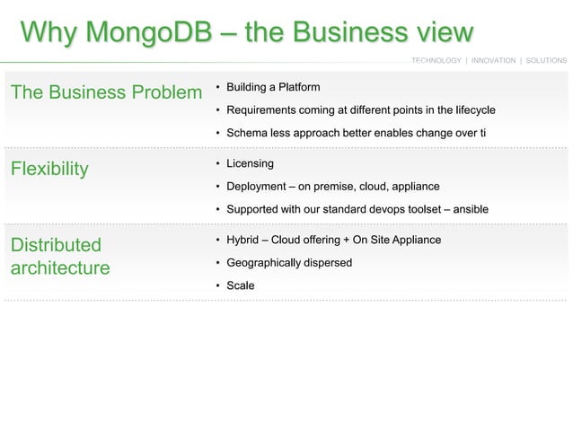 MongoDB at Agilysys: A Case Study | PPTX