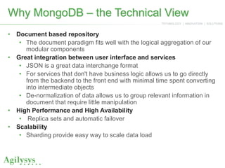 MongoDB at Agilysys: A Case Study | PPTX
