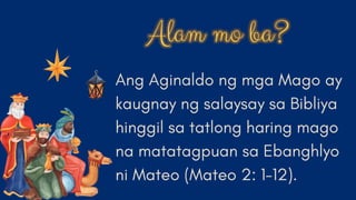 AGINALDO NG MGA MAGO POWERPOINT PRESENTATION | PPTX