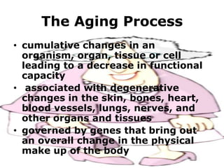 Human Development:Old Age | PPTX