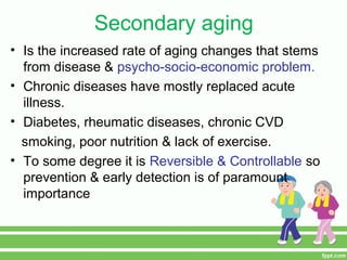 Aging- the biology of senescence | PPT